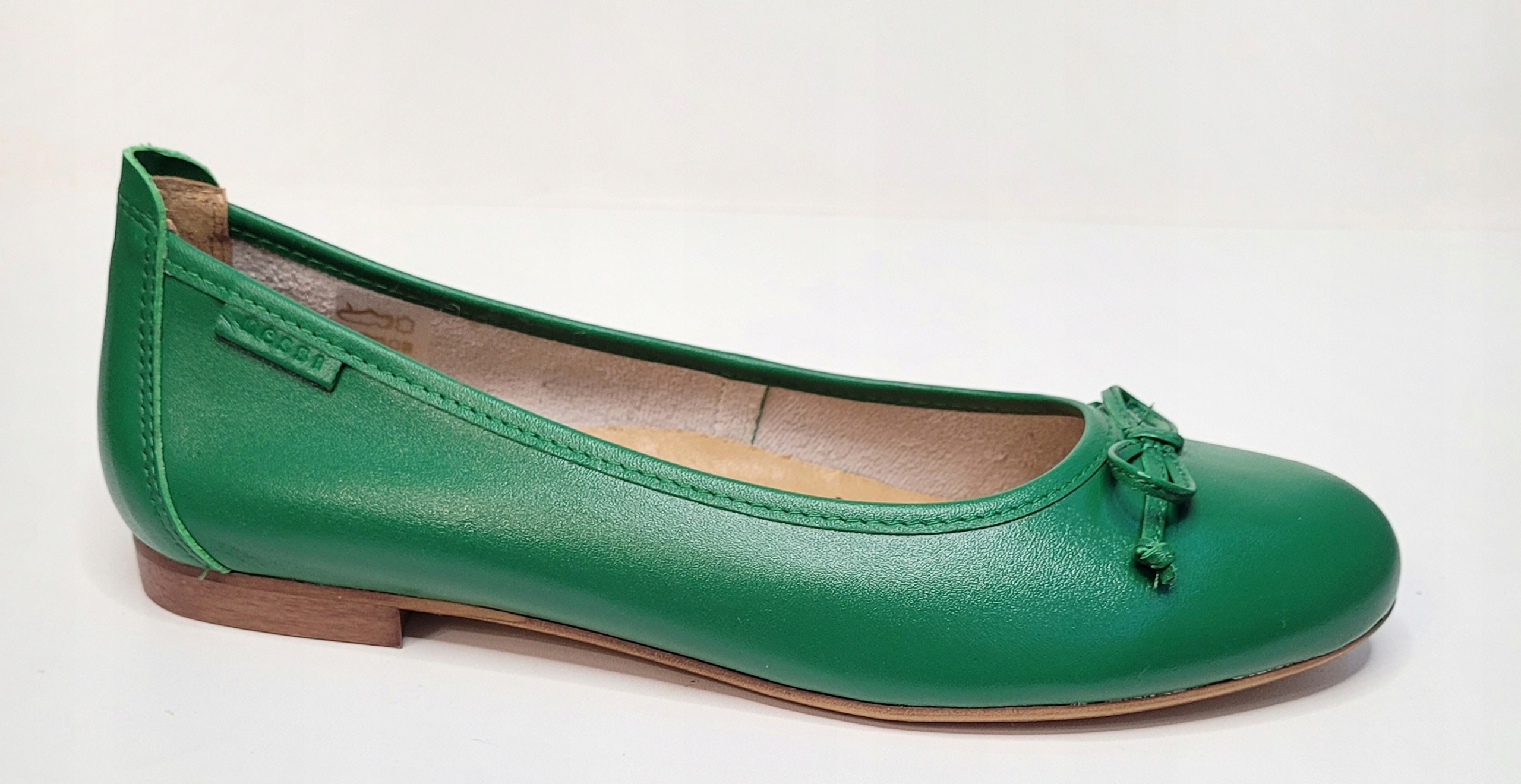 NESSI 23433 Balerina Zielona z kokardką skóra r.37 (5903392307328 ...