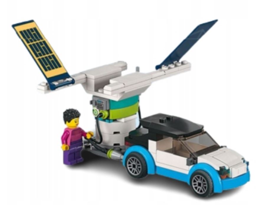 LEGO Kolejka 60336 Auto Elektryczne i Stacja • Cena, Opinie • Elementy ...