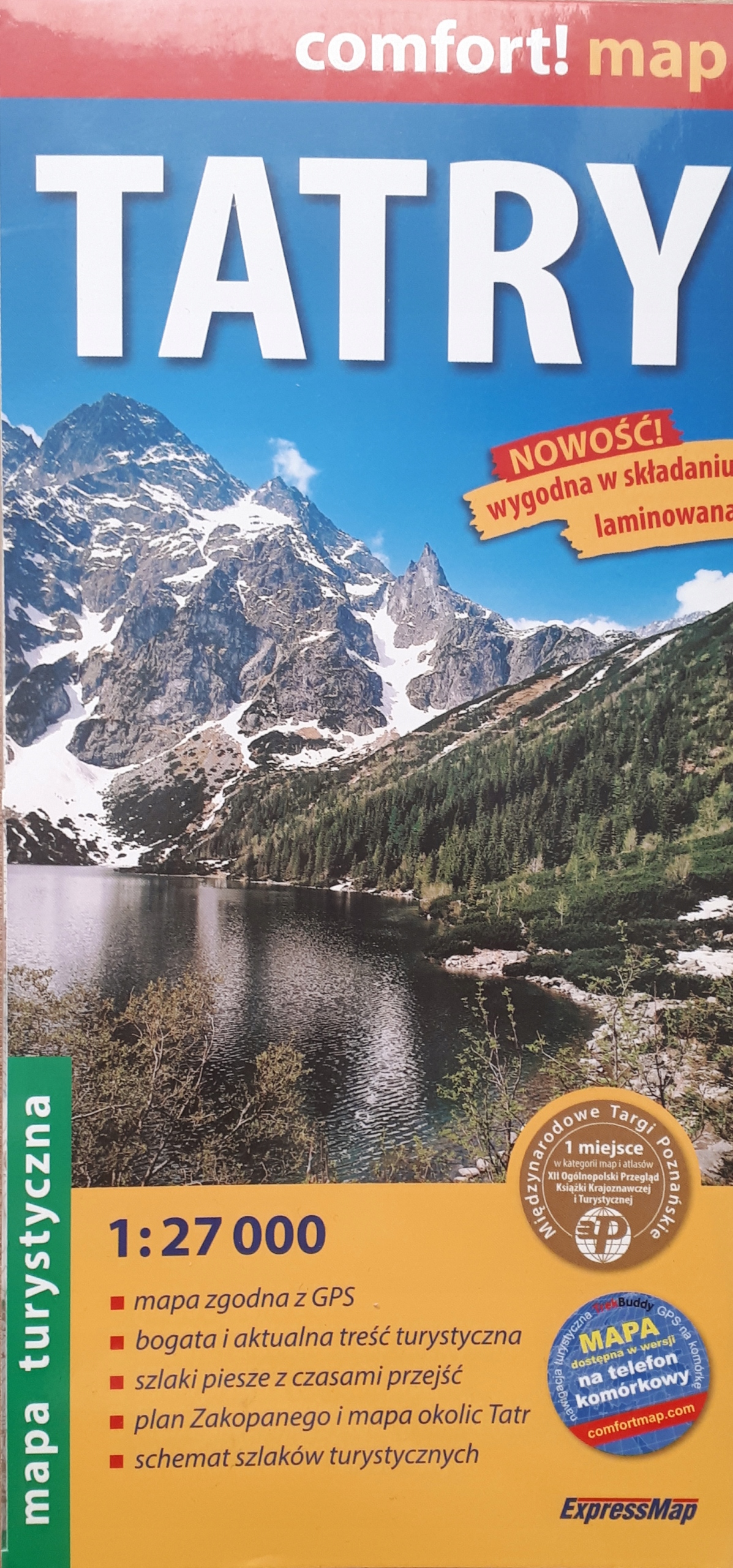 Tatry mapa turystyczna 1:27 000 laminowana Praca zbiorowa - 9.95PLN ...