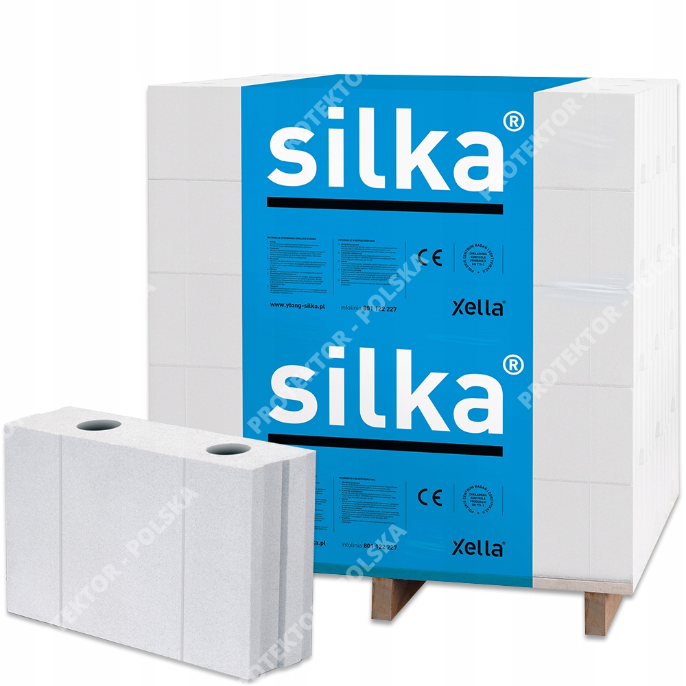 SILKA E12 cegła silikatowa pustak Xella dziurawka bloczek (Z1-10013827 ...