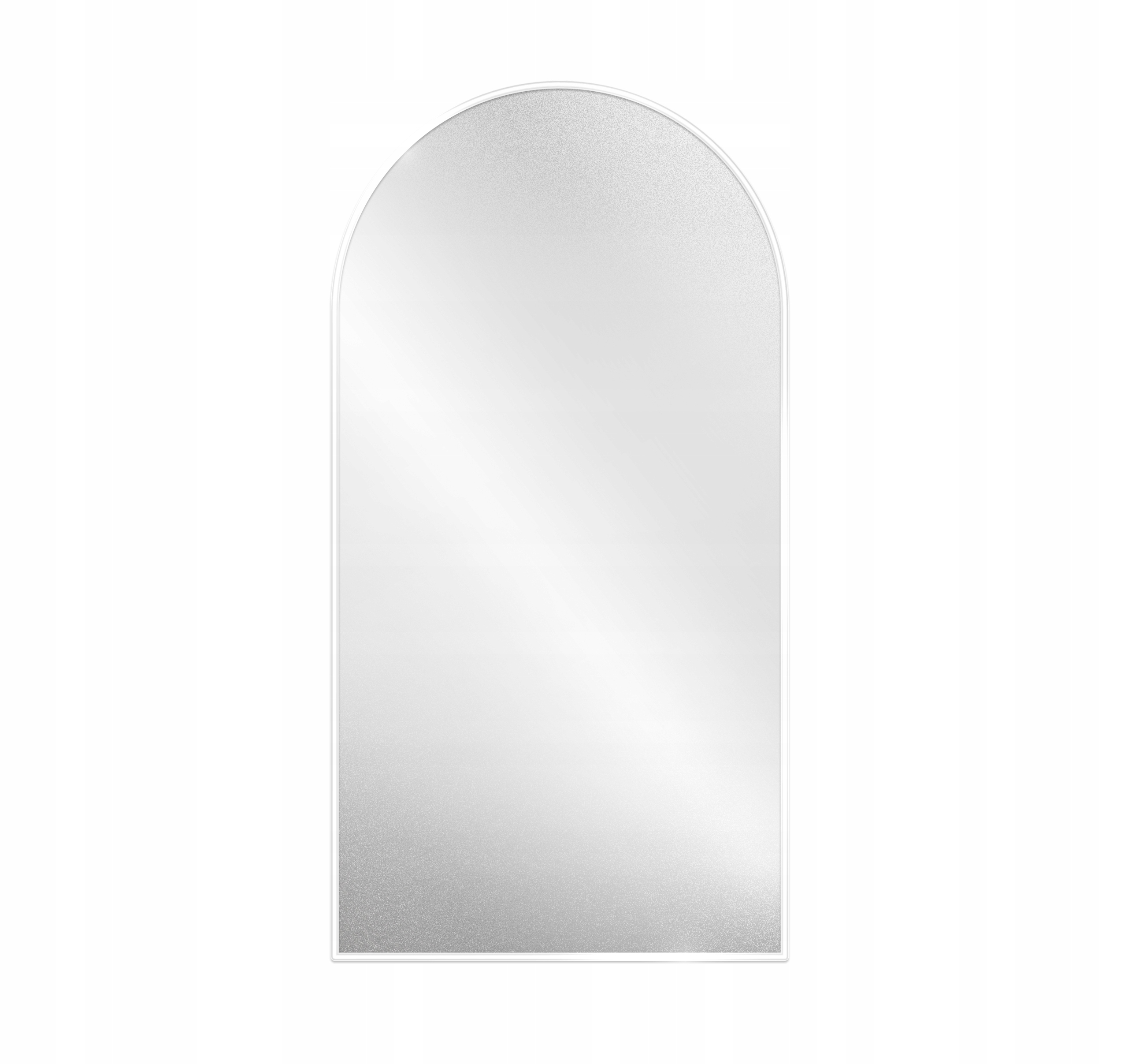 Lustro półowalne w ramie białej 60x180 12639955430 - Allegro.pl