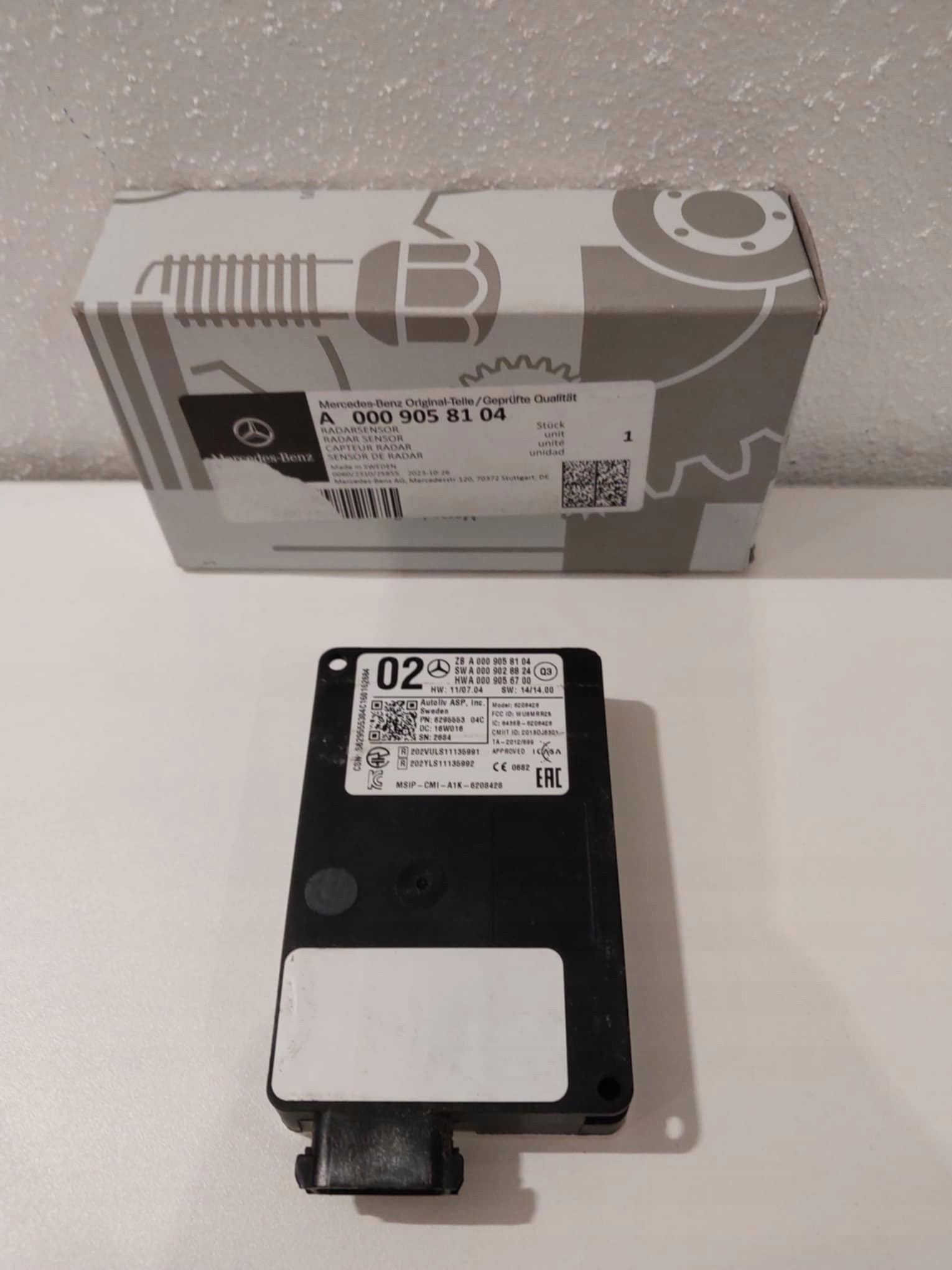 MERCEDES MODUŁ RADAR SENSOR CZUJNIK DISTRONIC A0009058104 za 1800.00PLN ...