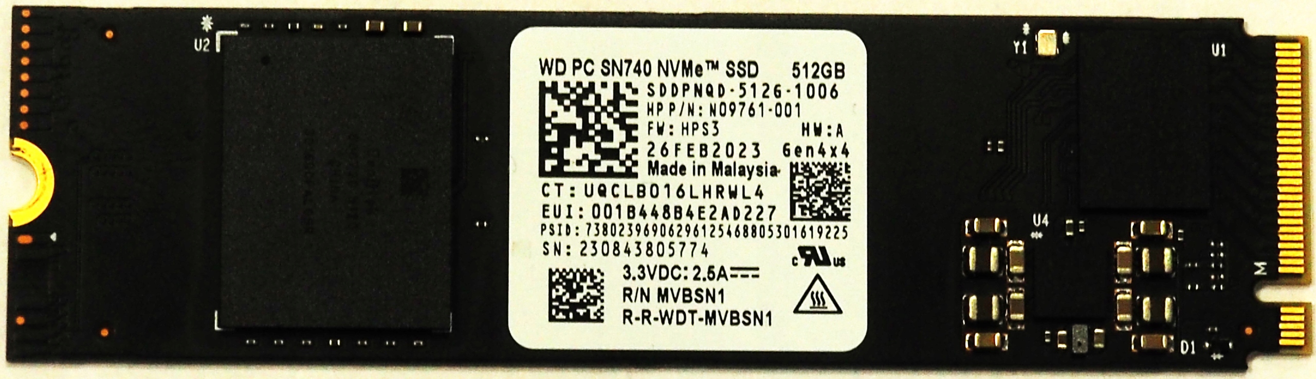 Dysk SSD Western Digital PC SN740 NVMe SSD 512GB M.2 PCIe - Sklep ...