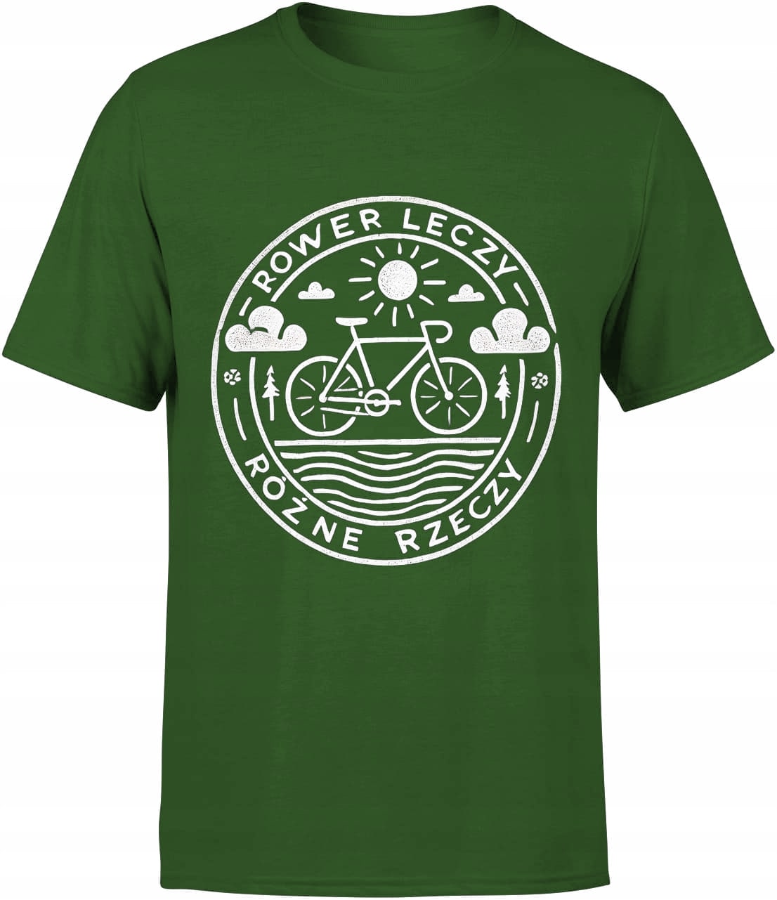 KOSZULKA ROWEROWA ROWER Z ROWEREM MĘSKA Z NADRUKIEM PREZENT DLA ROWERZYSTY • Cena, Opinie • T ...