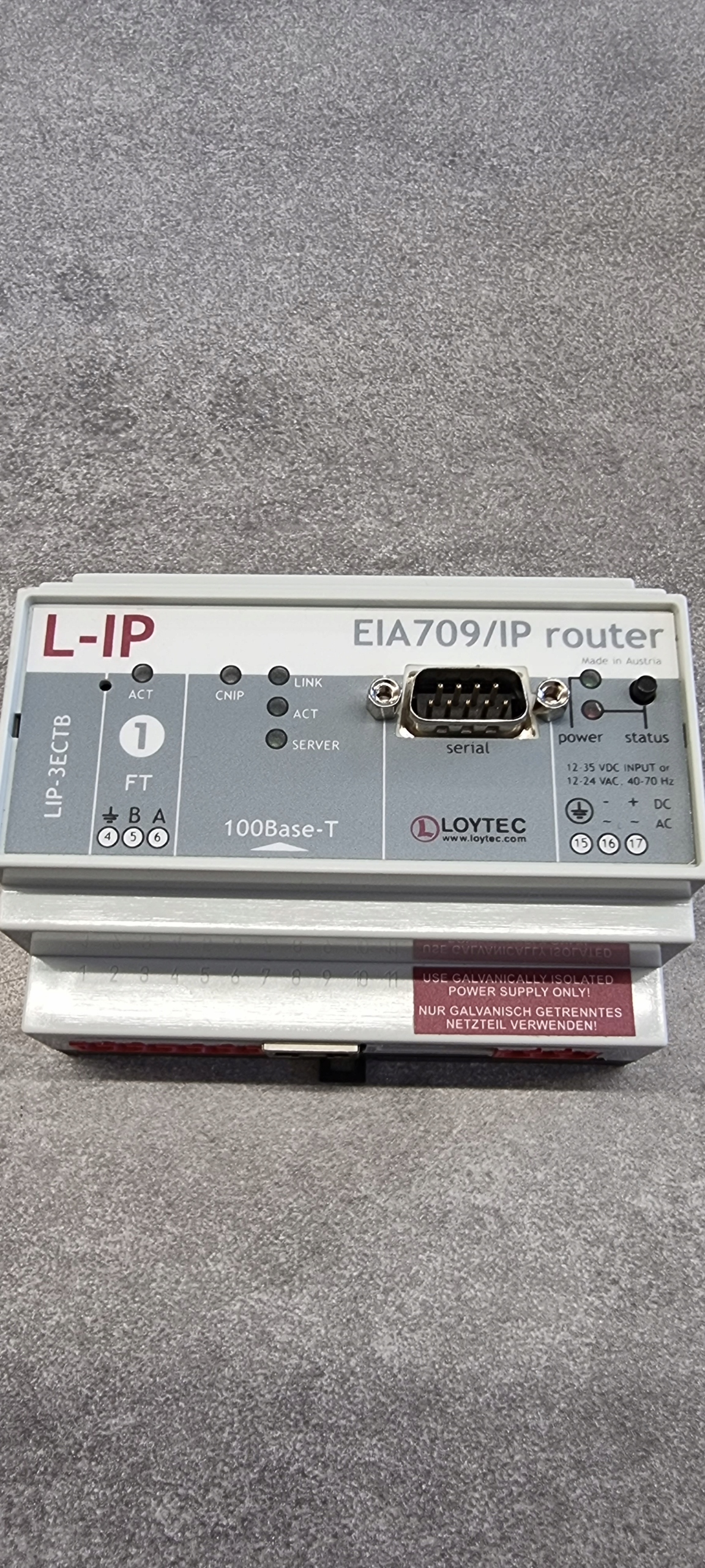 Loytec L-IP EIA709/IP router LIP-3ECTB. • Cena, Opinie • Urządzenia ...