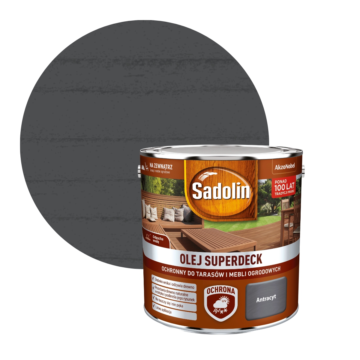 Olej na terasy Sadolin Superdeck 2,5 l - Allegro