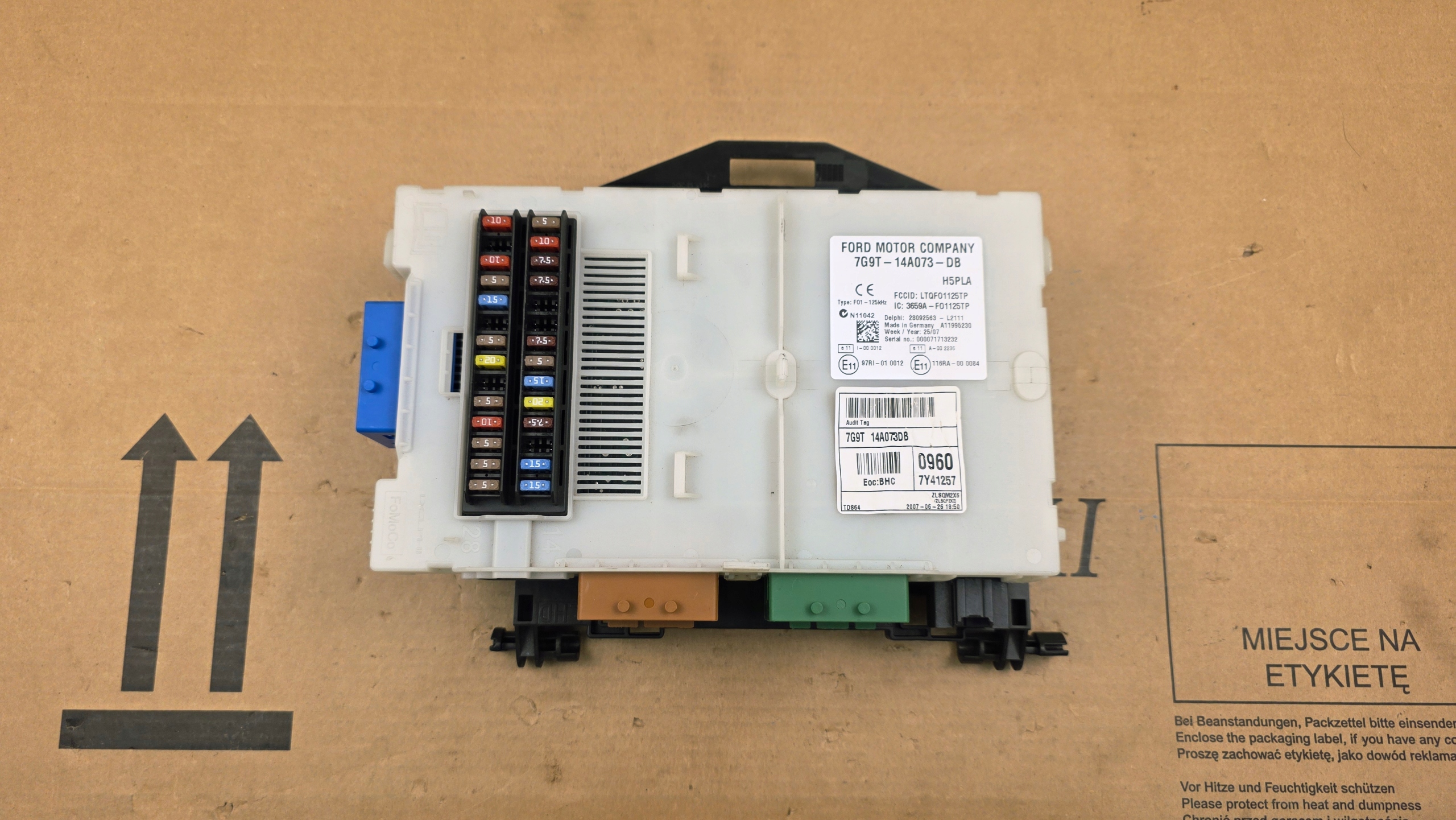 FORD MONDEO MK4 S-MAX MK1 GALAXY II MK3 MODUŁ BCM BSI 2007 R 7G9T ...