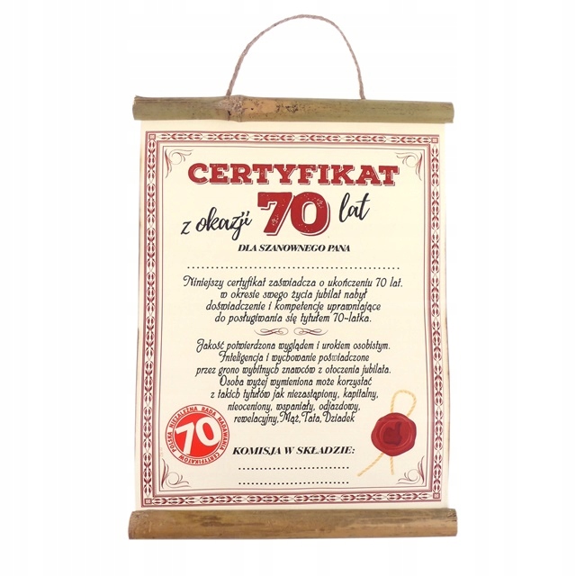 Piękny Dyplom z okazji 70 urodzin dla Dziadka Taty (Prezent na 70 ... Piękny Dyplom z okazji 70 urodzin dla Dziadka Taty (Prezent na 70 ...