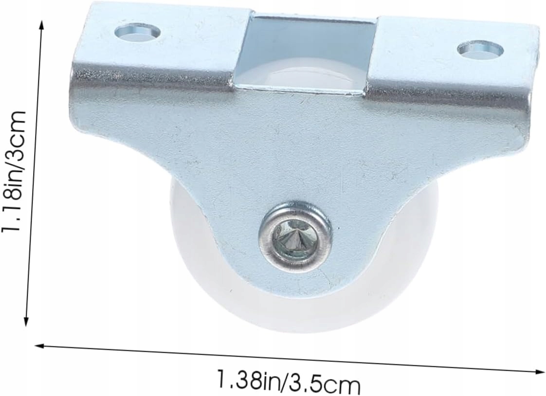 20X ROLKI DO DRZWI PRZESUWNYCH METALOWE KÓŁKA MONTAŻOWE 3,5 CM ...