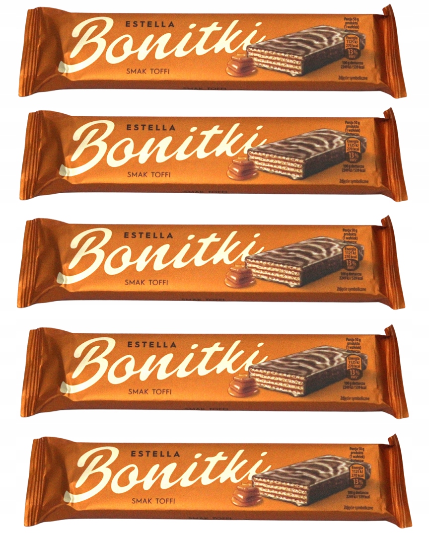Wafelek Estella Bonitki toffi 50g - porównaj ceny - Allegro.pl
