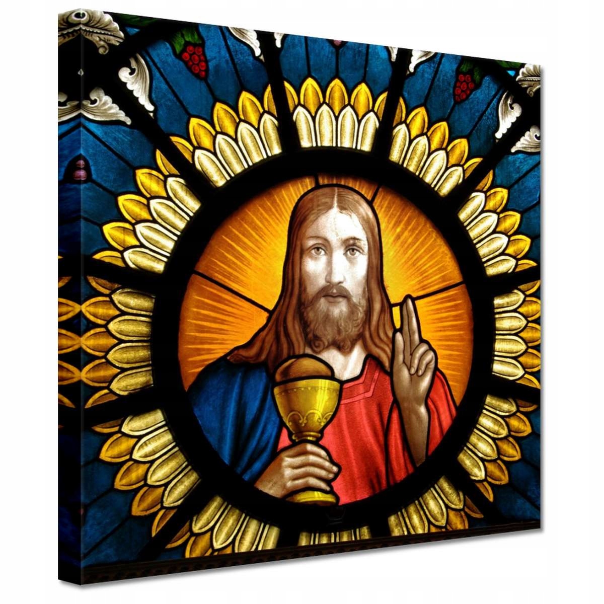 Obrazy 20x20 Ježiš Kristus Vitráže - Allegro