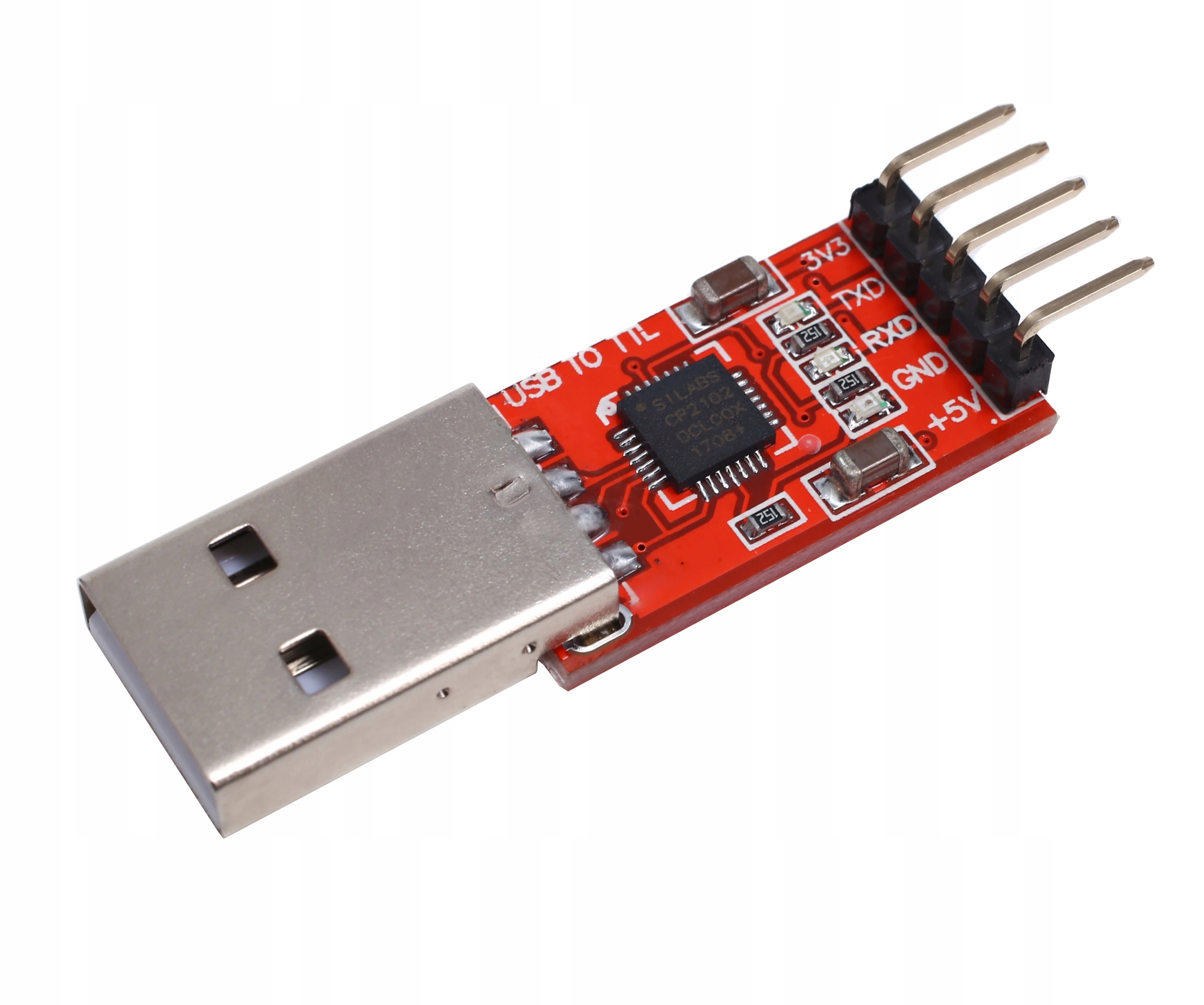 125 Konwerter USB - UART RS232 TTL 5V 3.3V CP2102 programator Arduino ...
