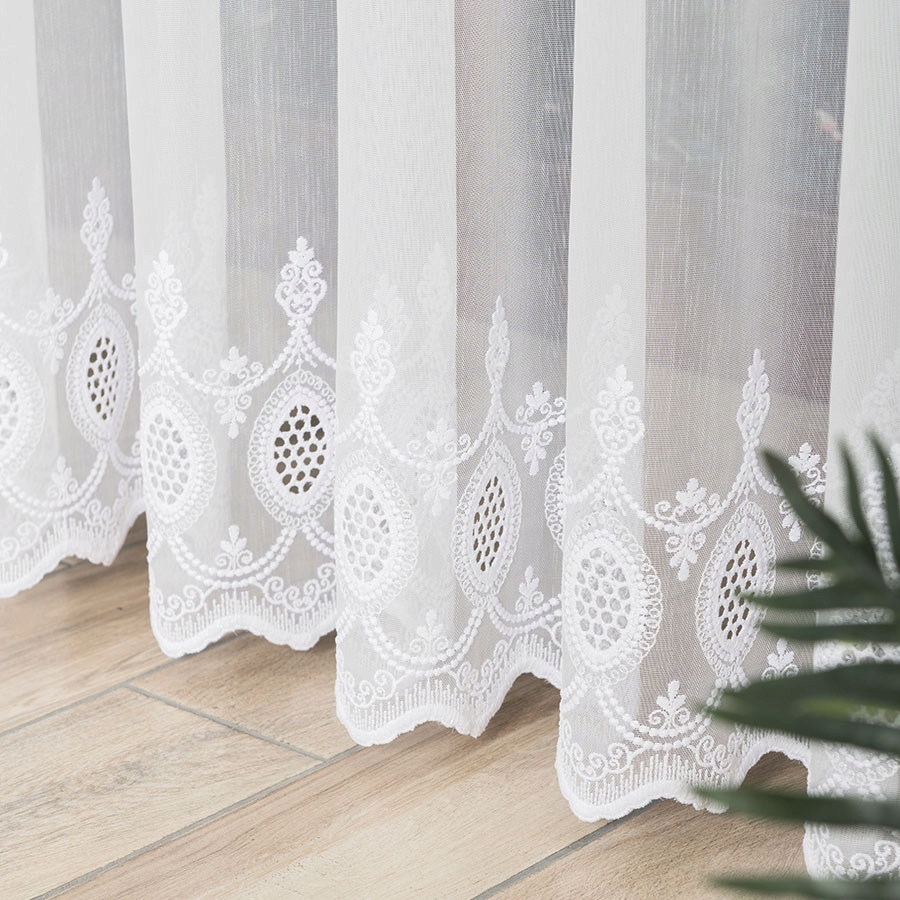 Firany Do Salonu Eleganckie Haftowane Golf 400x160 • Cena, Opinie ...