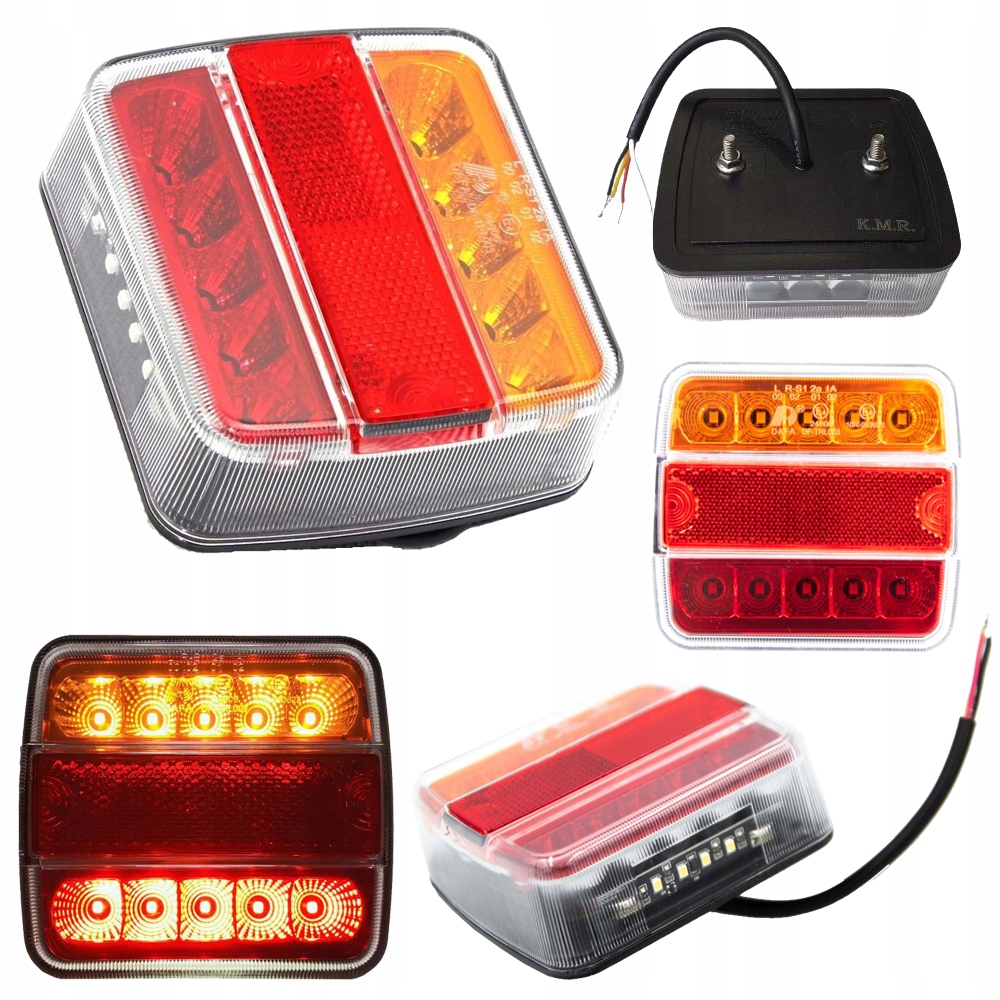 LAMPA LED OSRAM TYŁ ZESPOLONA PRZYCZEPKA TRAKTOR przyczepa koparka 12V ...