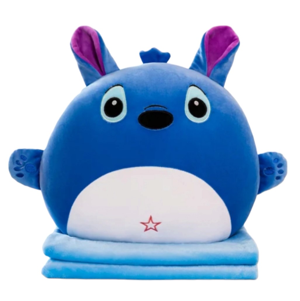 POLŠTÁŘ S DEKOU STITCH 4v1 PLYŠÁK DEKA DO ŠKOLKY STICH za 469 Kč - Allegro