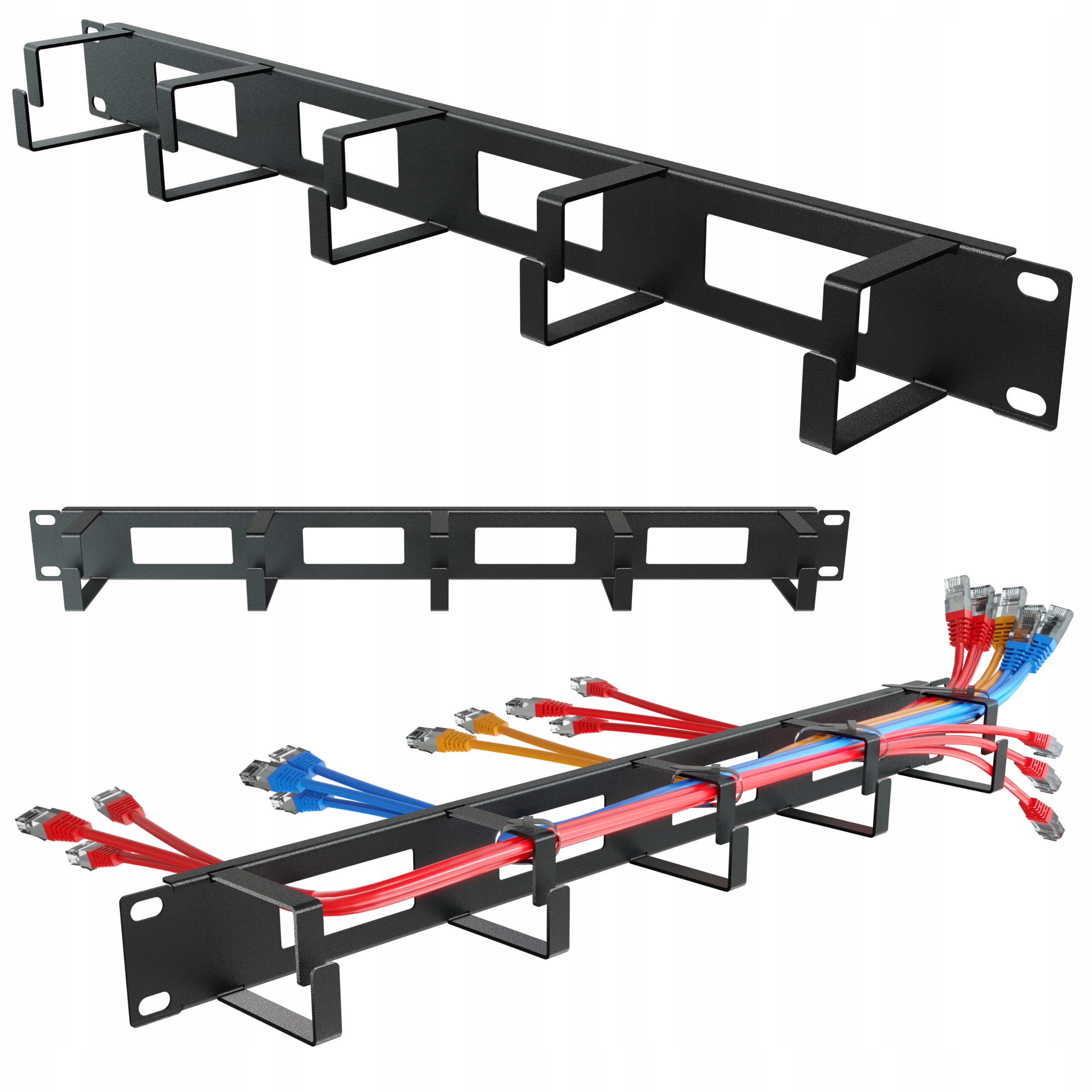 Organizer uchwyt kabli 19" 1U czarny STALFLEX - Sklep, Opinie, Cena w ...