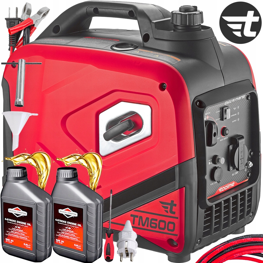 Agregat prądotwórczy przenośny jednofazowy Toolme 2500 W benzyna (5904553382420) • Cena, Opinie ...