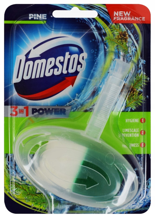 DOMESTOS 3in1 Power kostka toaletowa PINE koszyk (8717163349885) • Cena ...