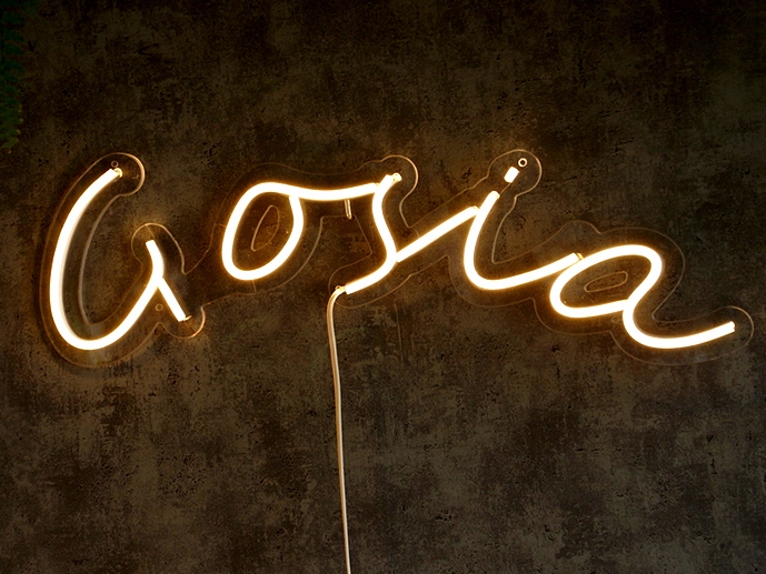 NGOSIA NAPIS Gosia PC5 NEON LED FLEX BC ŚWIDNIK 12801052709 - Allegro.pl