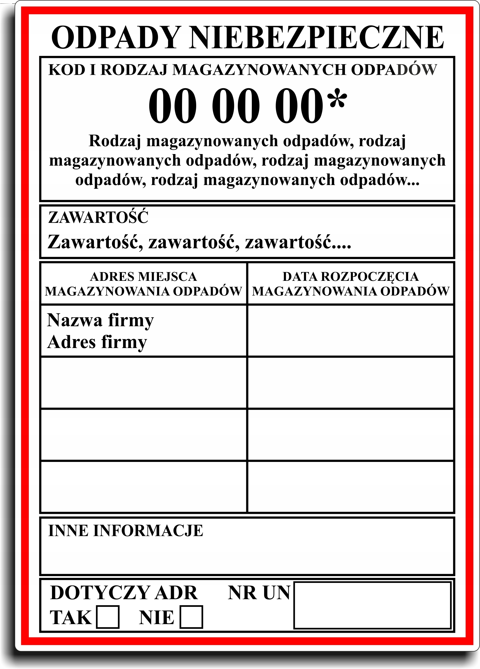 ODPADY NIEBEZPIECZNE Naklejki Etykiety FOLIA 50szt • Cena, Opinie ... ODPADY NIEBEZPIECZNE Naklejki Etykiety FOLIA 50szt • Cena, Opinie ...