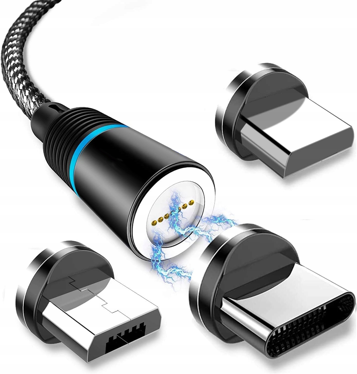 Kabel SMART HARDWARE USB - USB typ C / microUSB / Lightning 2 m czarny - Sklep, Opinie, Cena w ...