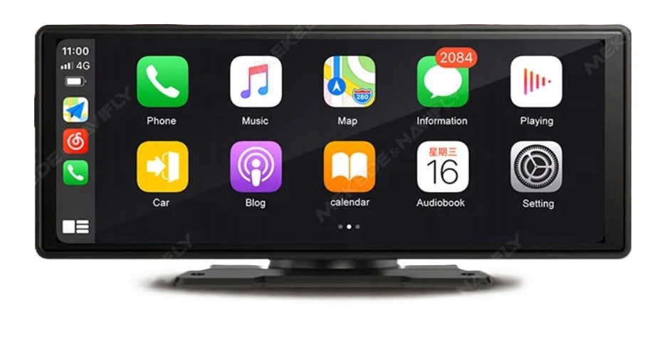 Ekran CarPlay Android Auto Rejestrator Trasy Kamera Cofania Bluetooth ...