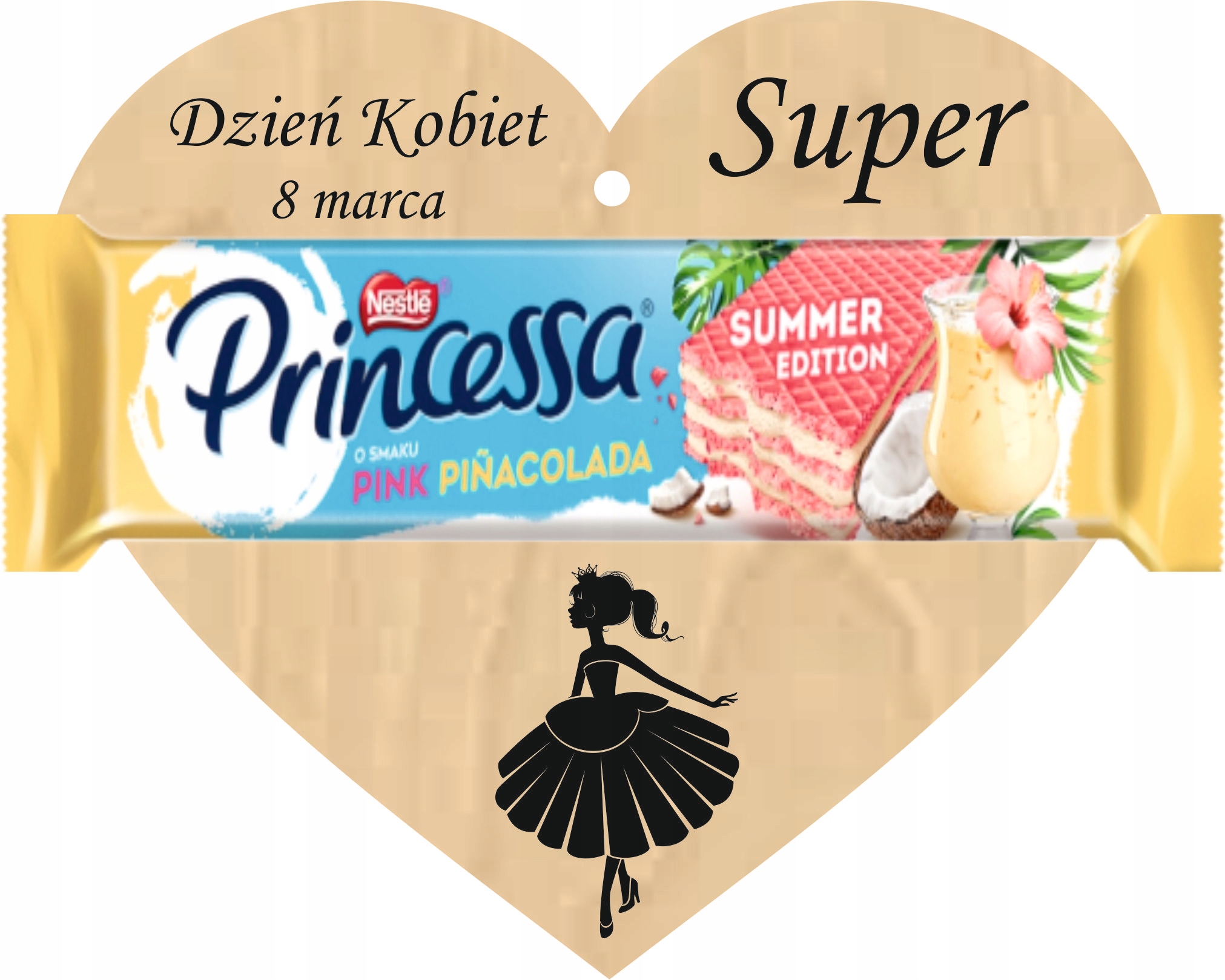 DZIEŃ KOBIET BATONIK PRINCESSA UPOMINEK KOLEŻANKI • Cena, Opinie ...