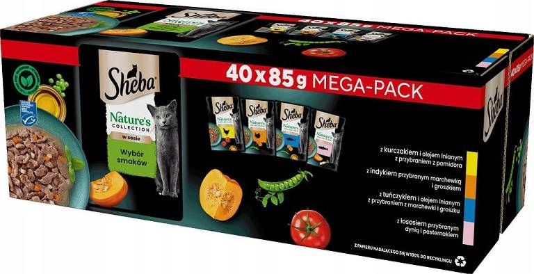 Sheba Nature's Collection w sosie 40x85g (4770608263522) • Cena, Opinie ...