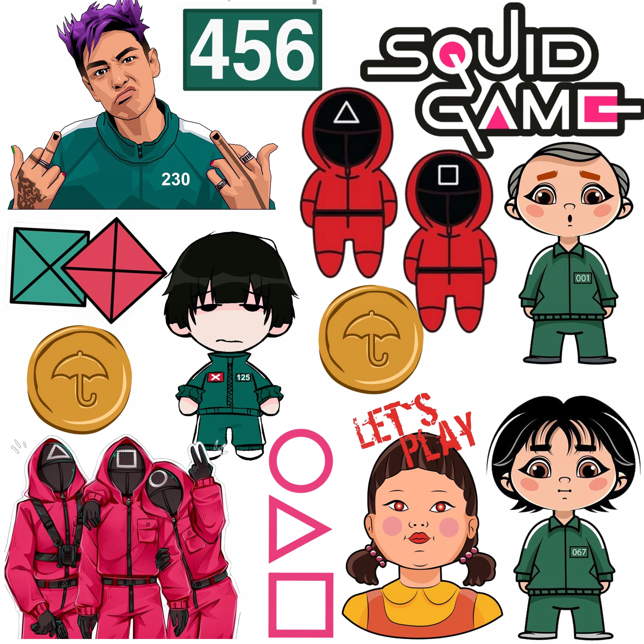 Opłatki na Tort Squid Game - Niska cena na Allegro