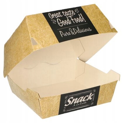 Kartonový box na burger EKO 11x11x7 cm 50 ks za 283 Kč - Allegro