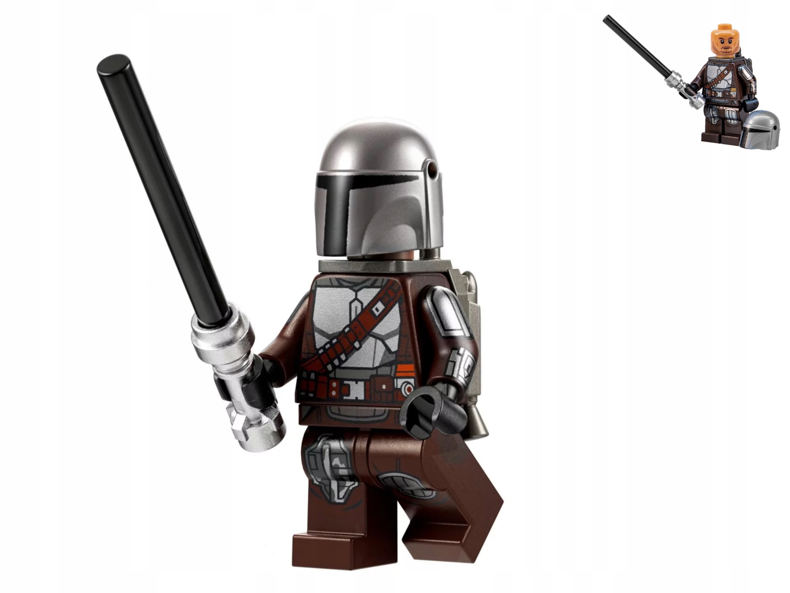 LEGO STAR WARS - Mandalorian (Mando) + Jetpack + miecz ! 75325 sw1212 ...