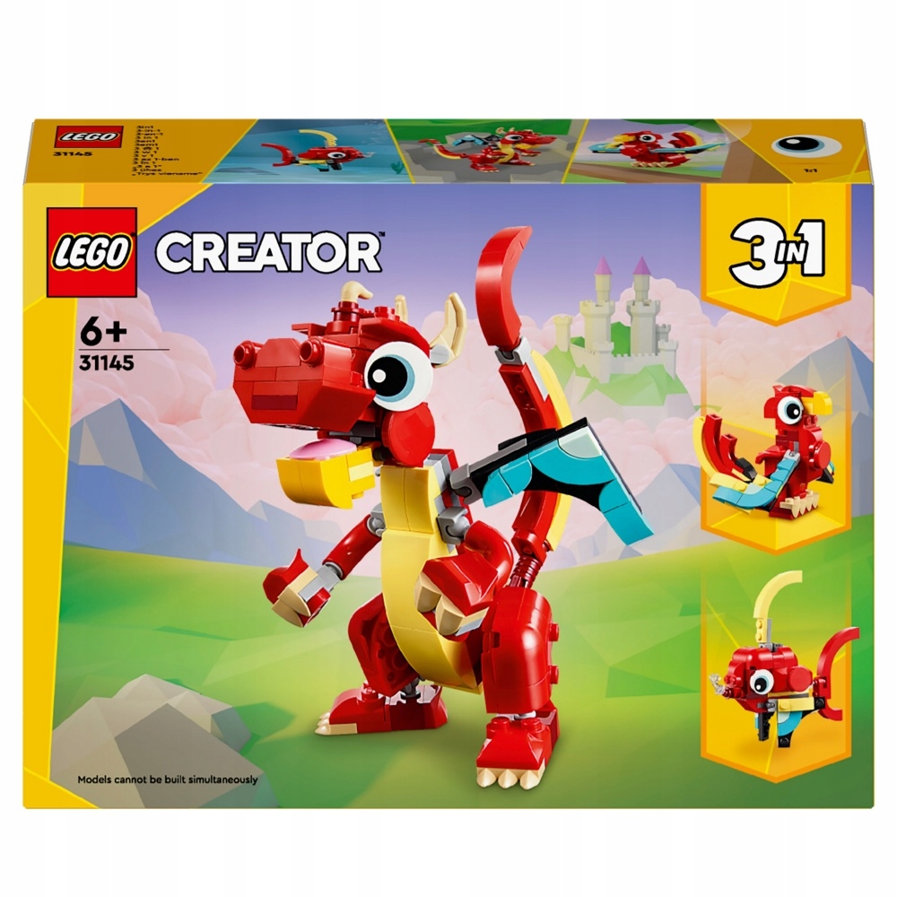 LEGO 31145 CREATOR Czerwony smok 3w1 14905650216 - Allegro.pl