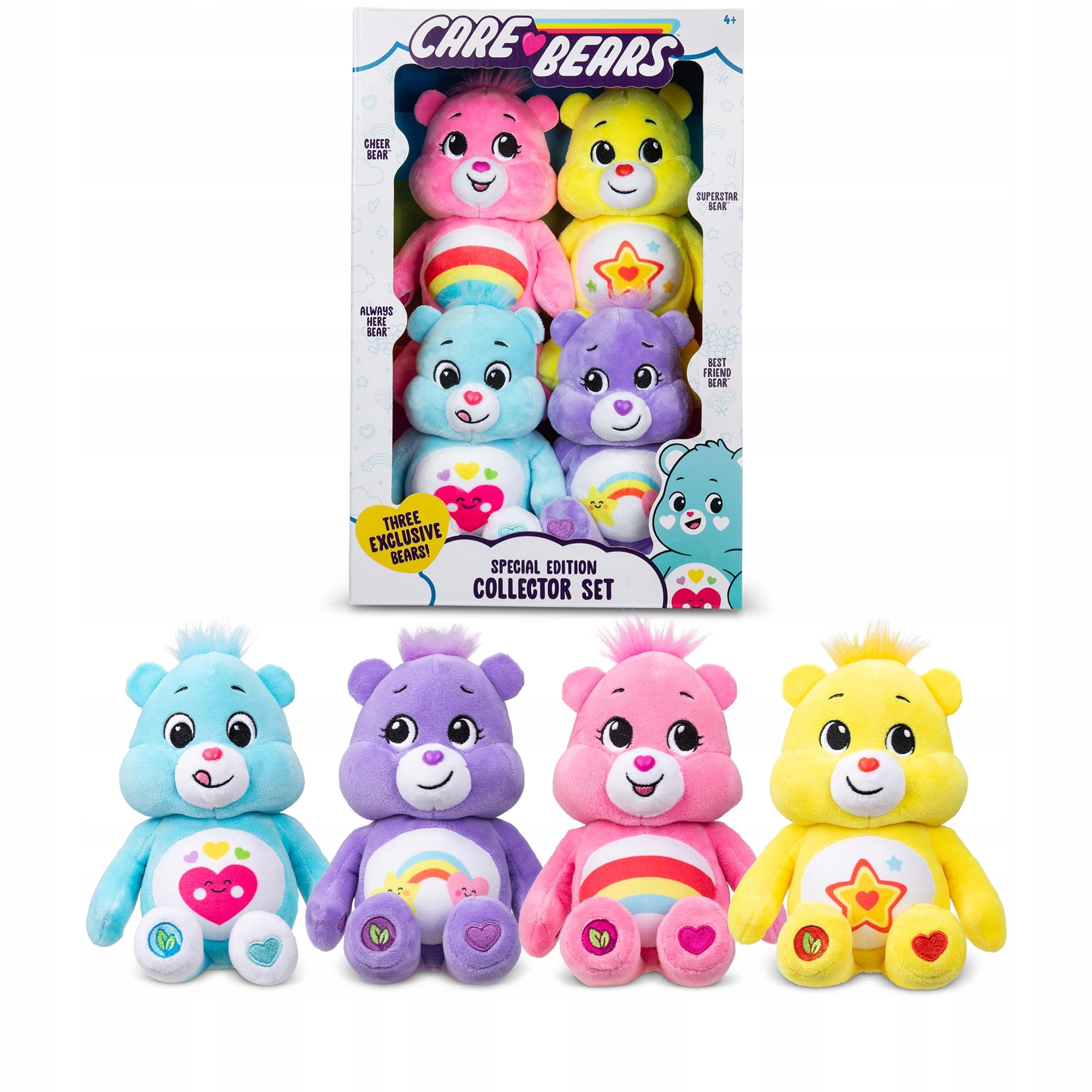 Basic Fun Care Bears Treasure Box: Sada 4 plyšových hraček beanie, měkké, (0885561226812) • Ceny ...