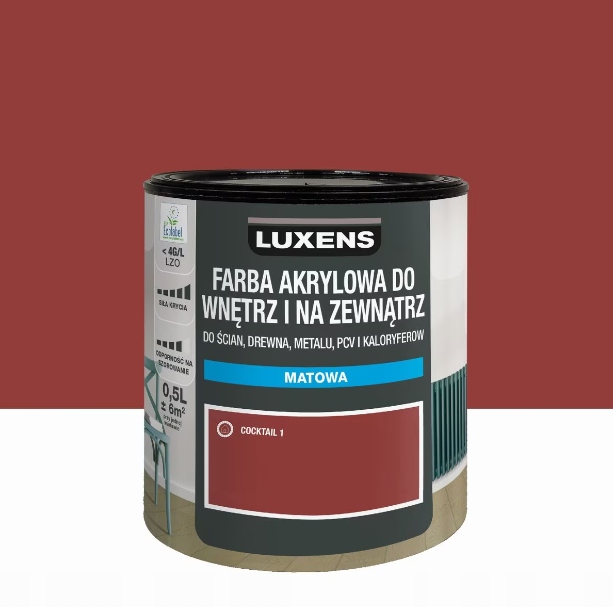Emalia akrylowa 0.5 l Cocktail 1 Matowa Luxens (3276007517637) • Cena ...