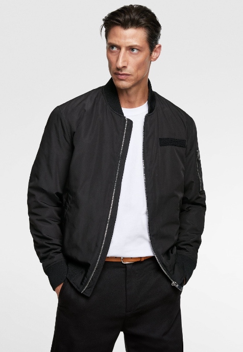 ZARA KURTKA MĘSKA CZARNA BOMBER NA ZAMEK S 1HHM 12667824502 - Allegro.pl