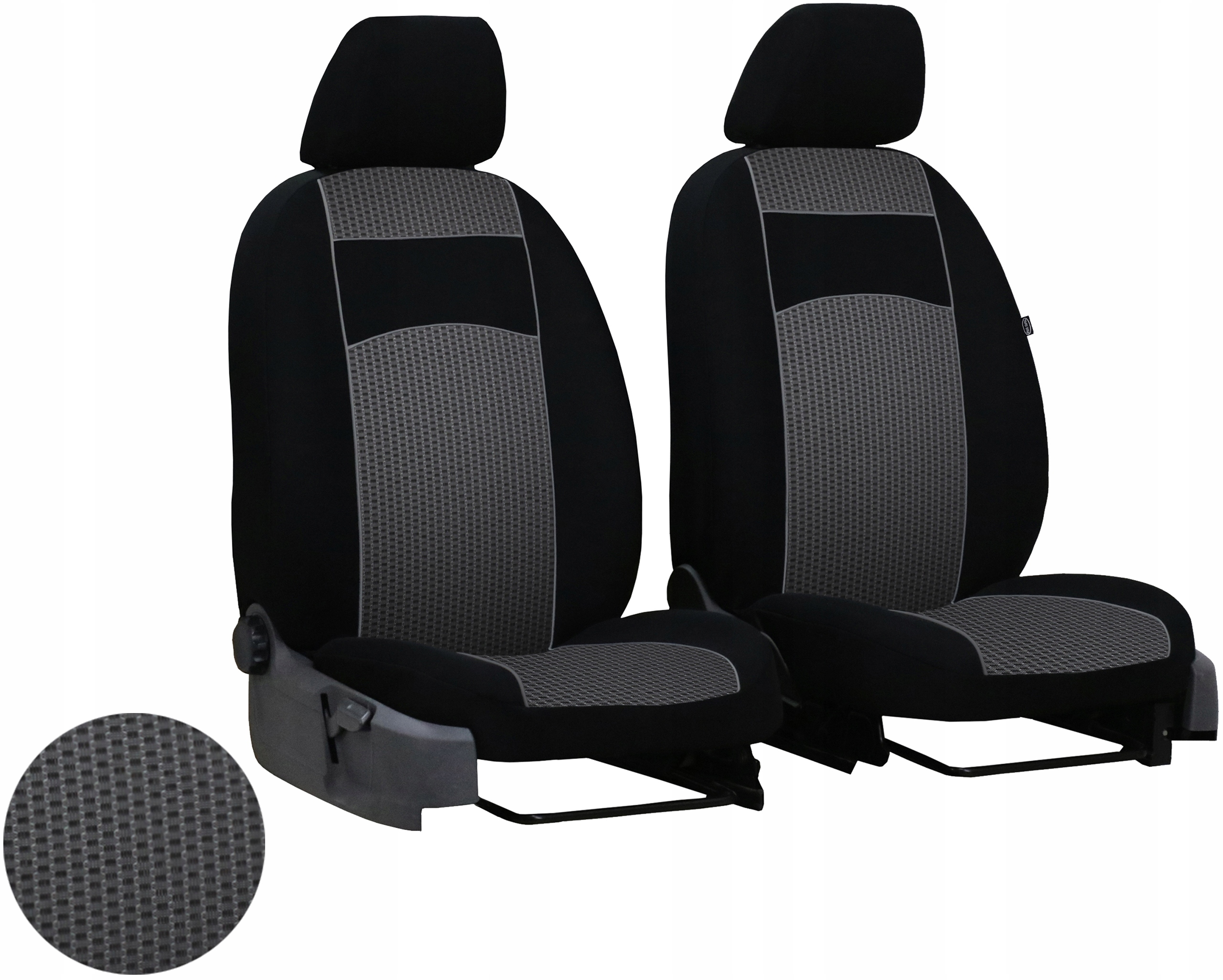 GRUBE POKROWCE MIAROWE SAMOCHODOWE NA FOTELE PRZEDNIE DO Hyundai Inster ...