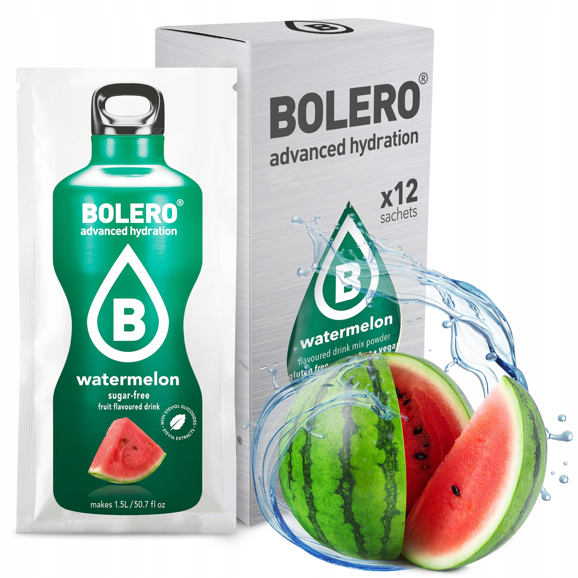 Bolero Sticks 12X9g / Watermelon Melón -12 vrecúšok BEZ CUKRU - Allegro