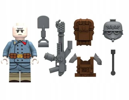 Death Korps of Krieg Pyro z WH40K minifigurka do klocków (821247614665 ...