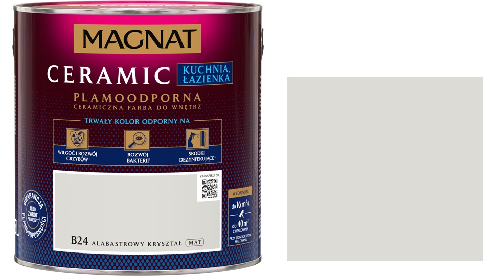 Farba ceramiczna ścienna Magnat 2,5 l B23 mat (5903973227489) • Cena ...