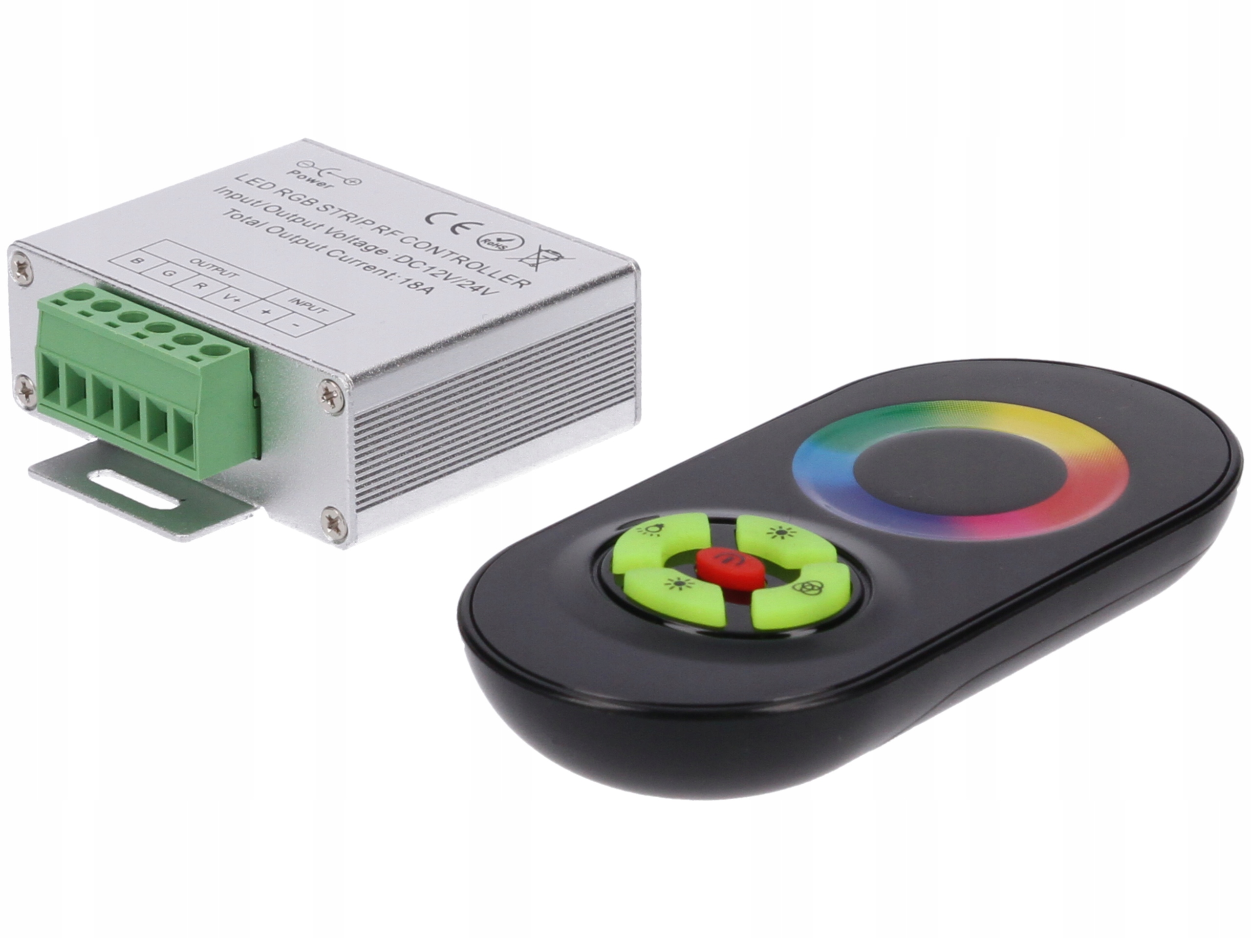 Sterownik LED RGB 3x6A RF czarny 12-24V Prescot (5901885263731) • Cena ...
