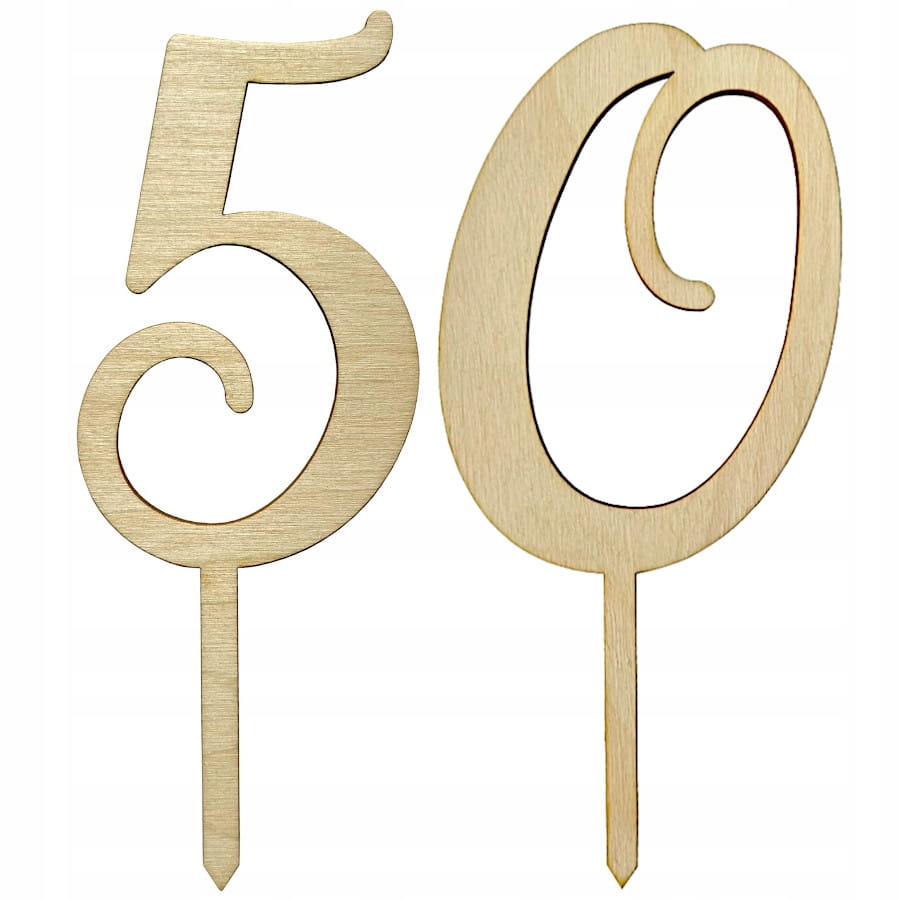 Zápich k 50. narozeninám – ozdoba na narozeninový dort za 127.00CZK ...