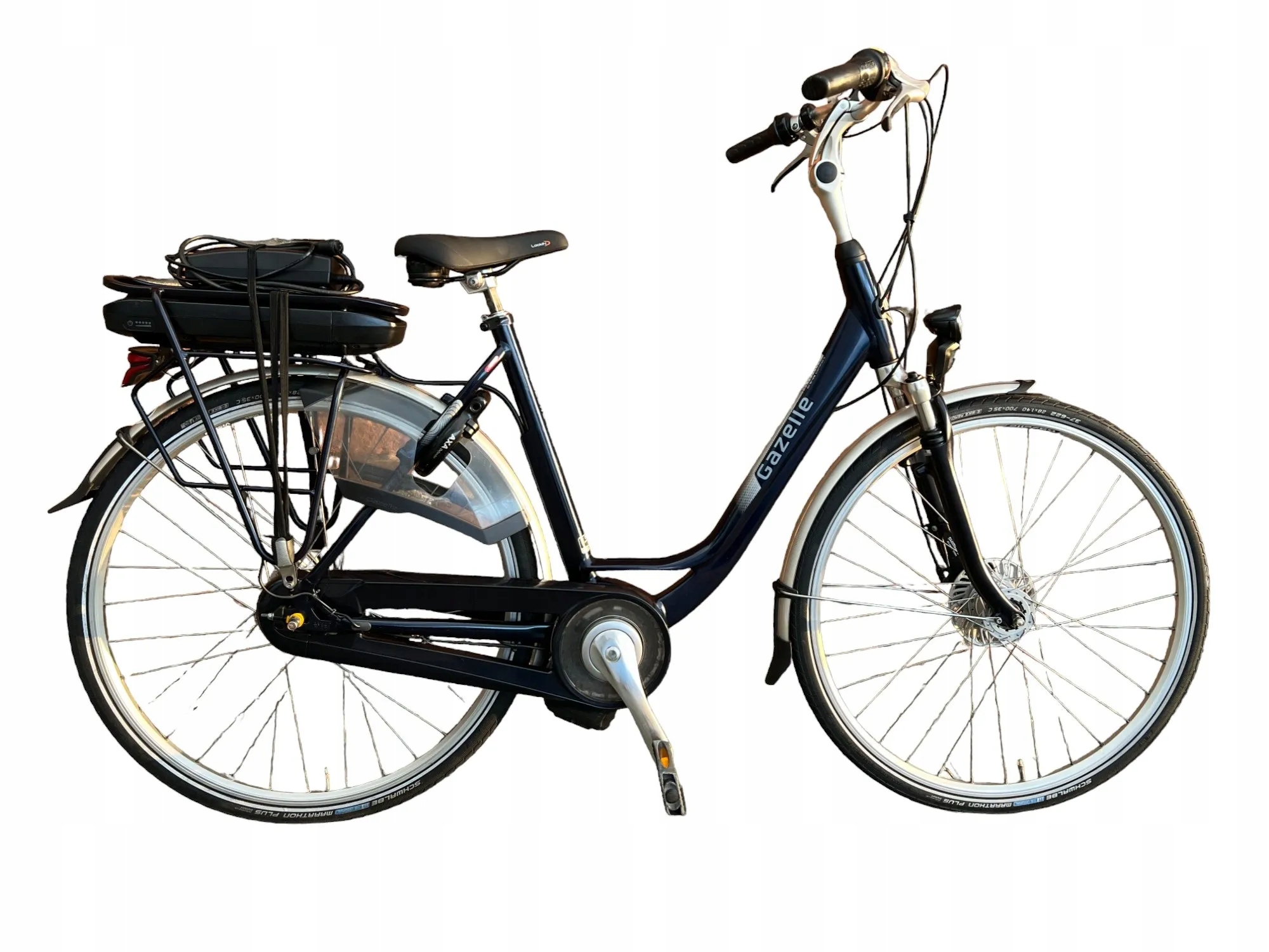 Rower elektryczny Gazelle Orange Impulse 21 cali 28'' niebieski 250 W ...