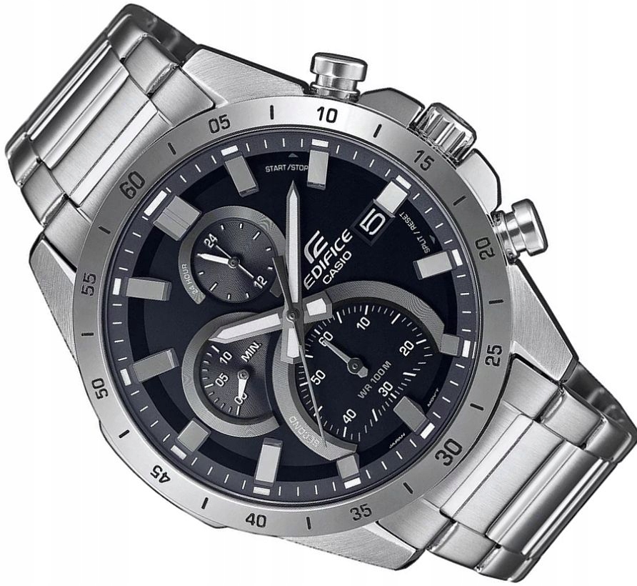 ZEGAREK MĘSKI CASIO EFR-571D-1AVUEF EDIFICE CASUAL CHRONO WR100 F1 DATA ...