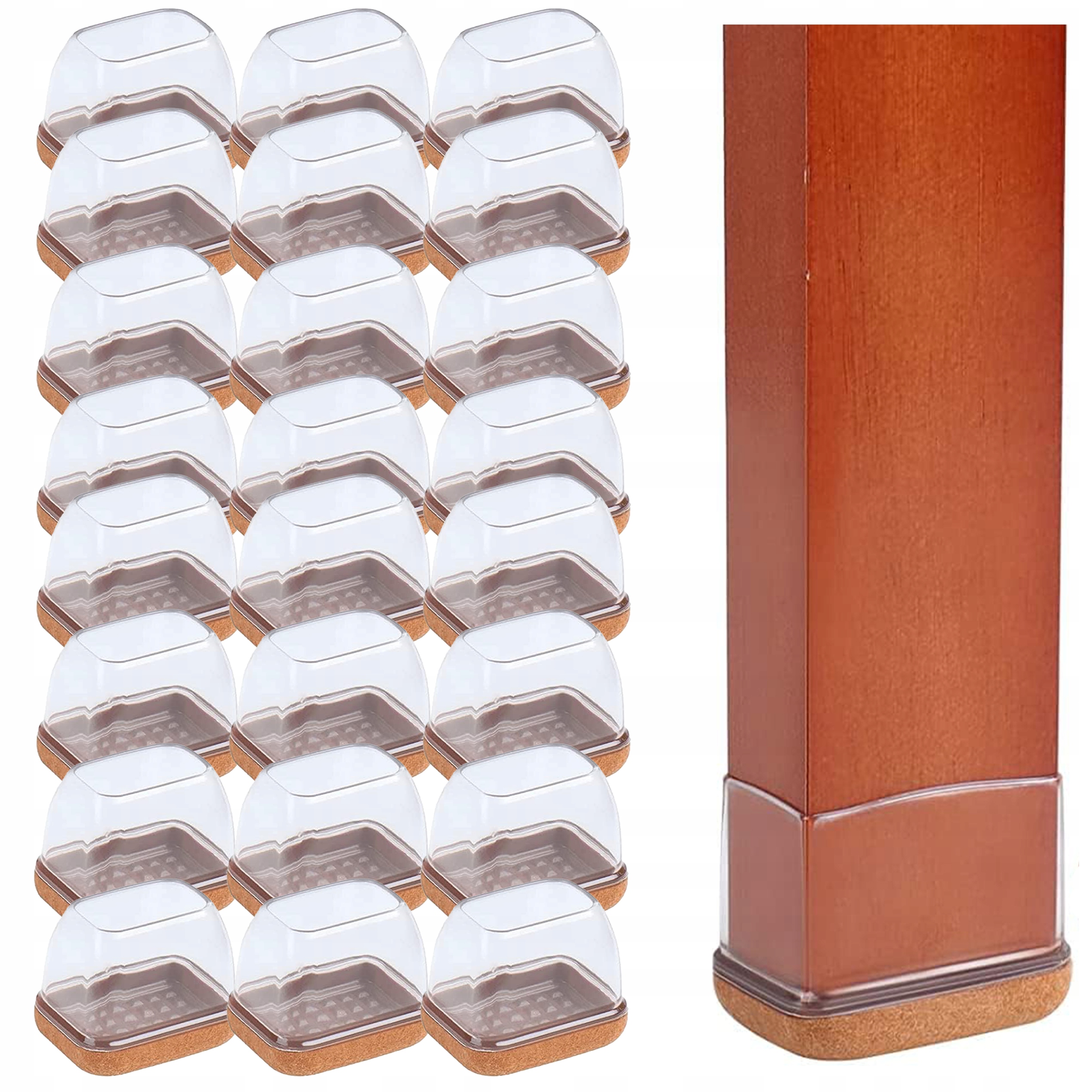 Silikónovo-filcové podložky pod nábytok MAWE 24 ks, (5903849522786 ...