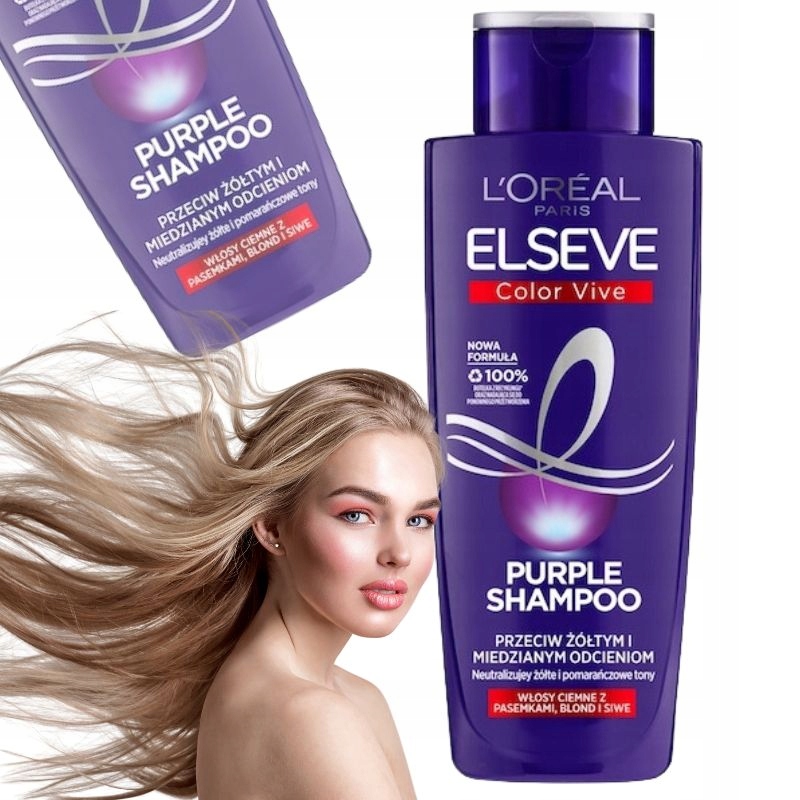 LOREAL Elseve Color-Vive fioletowy szampon 200ml 12796042365 - Allegro.pl