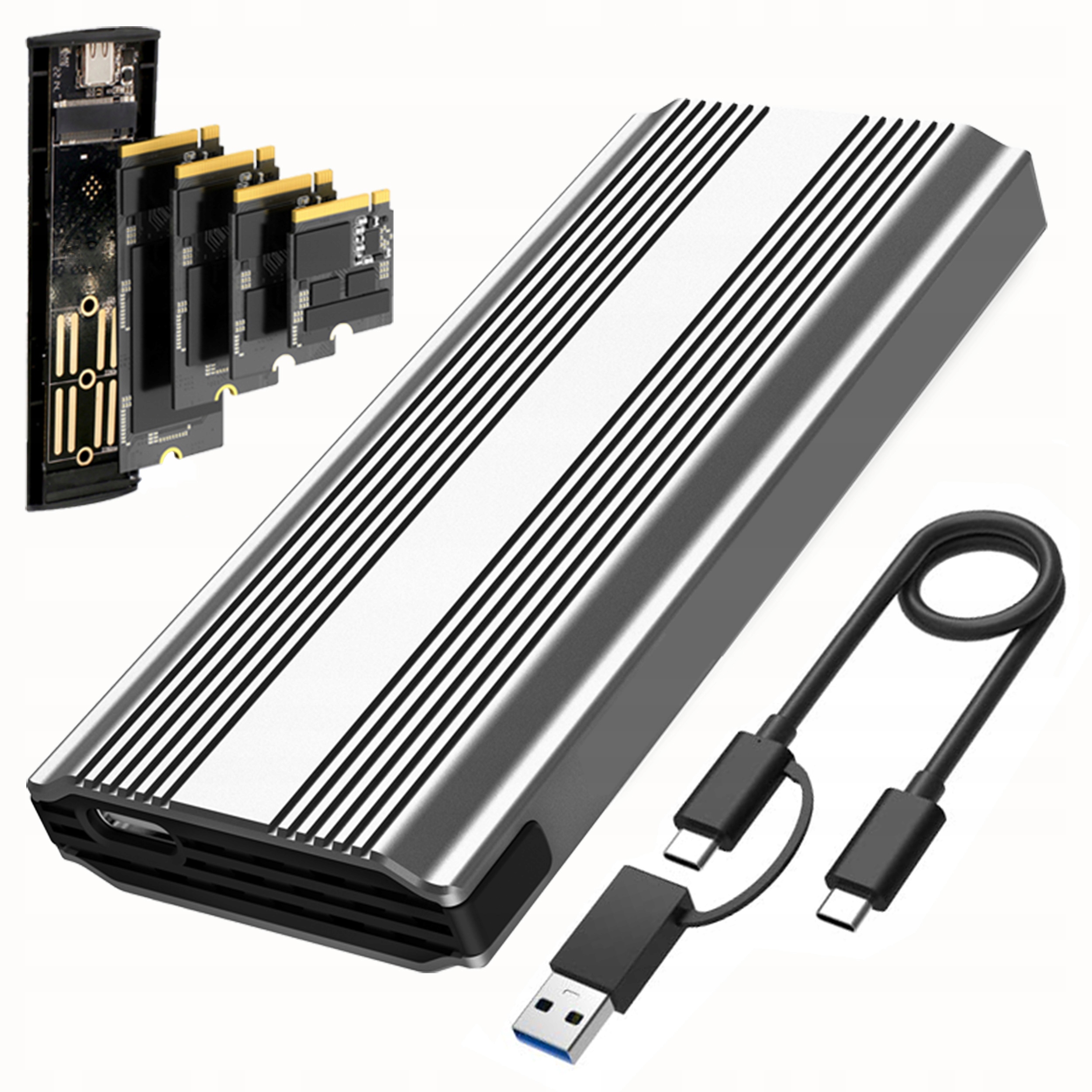 Obudowa na dysk SSD M.2 PCIe NVMe 2242 2260 2280 Adapter Kieszeń dysku ... Obudowa na dysk SSD M.2 PCIe NVMe 2242 2260 2280 Adapter Kieszeń dysku ...
