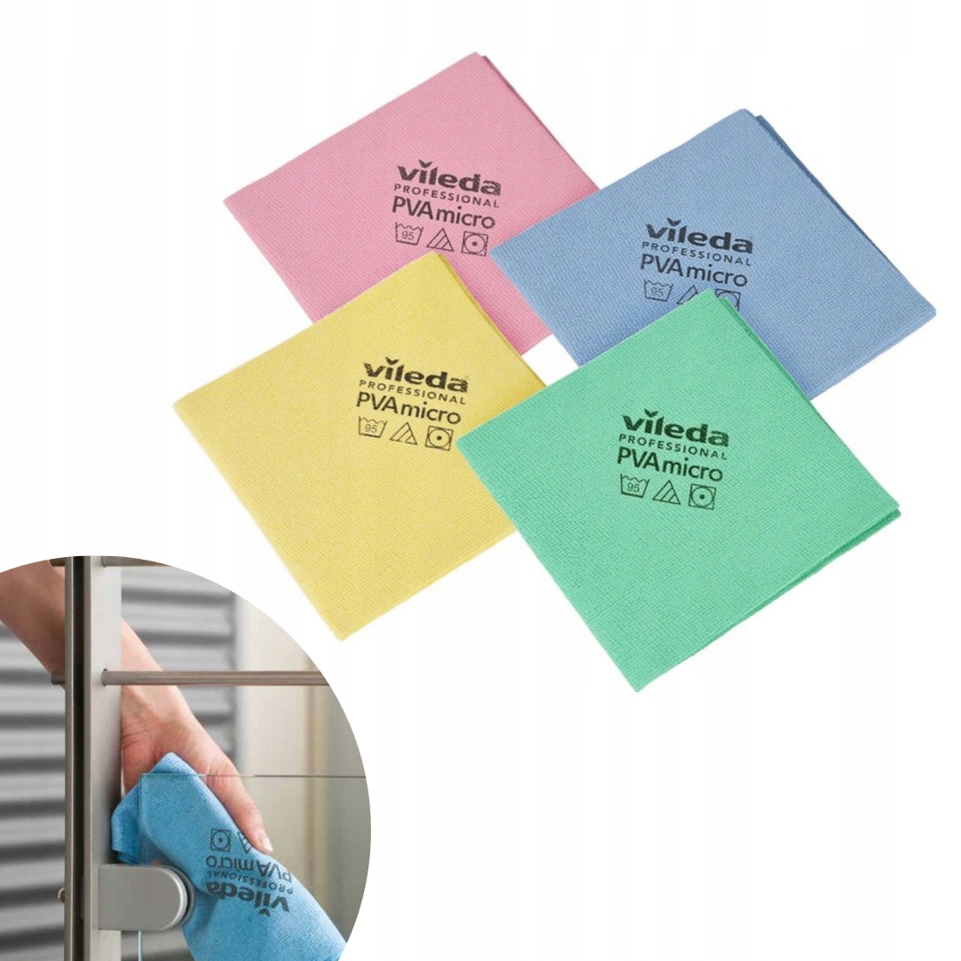 VILEDA MAGICZNA ŚCIERKA WIELOKOLOROWY KOMPLET 4SZT (10899329075) • Cena ...