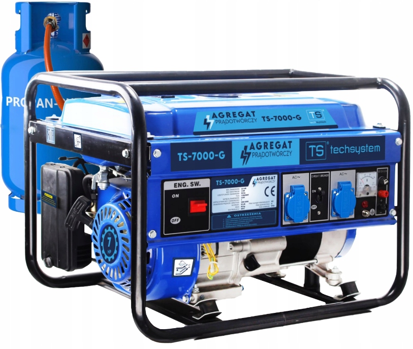 AGREGAT PRĄDOTWÓRCZY LPG/BENZYNA TS-7000-G (G-7000) • Cena, Opinie 13525957227 • Allegro.pl