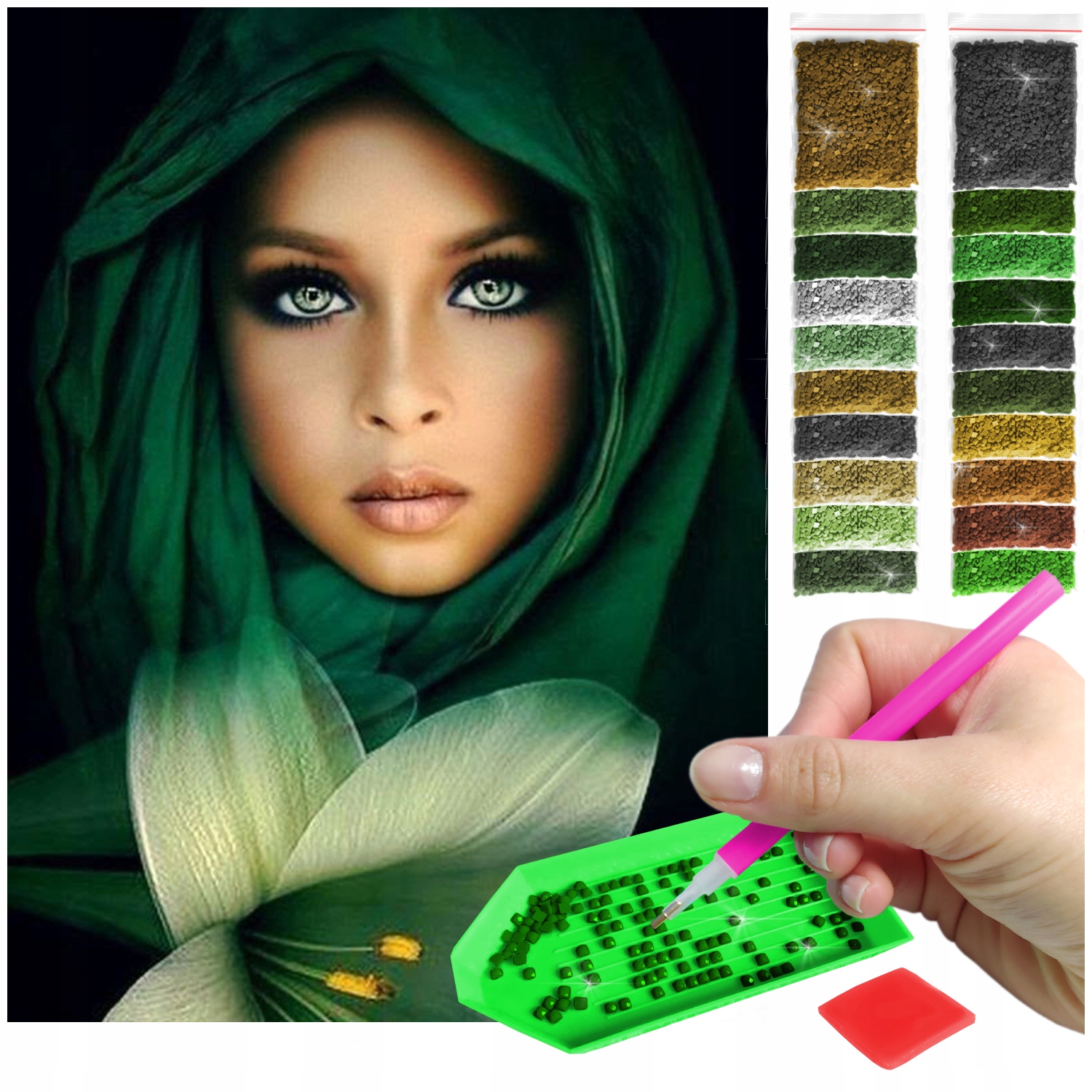 HAFT DIAMENTOWY DIAMOND PAINTING KWADRATOWE (5904400970121) • Cena ...