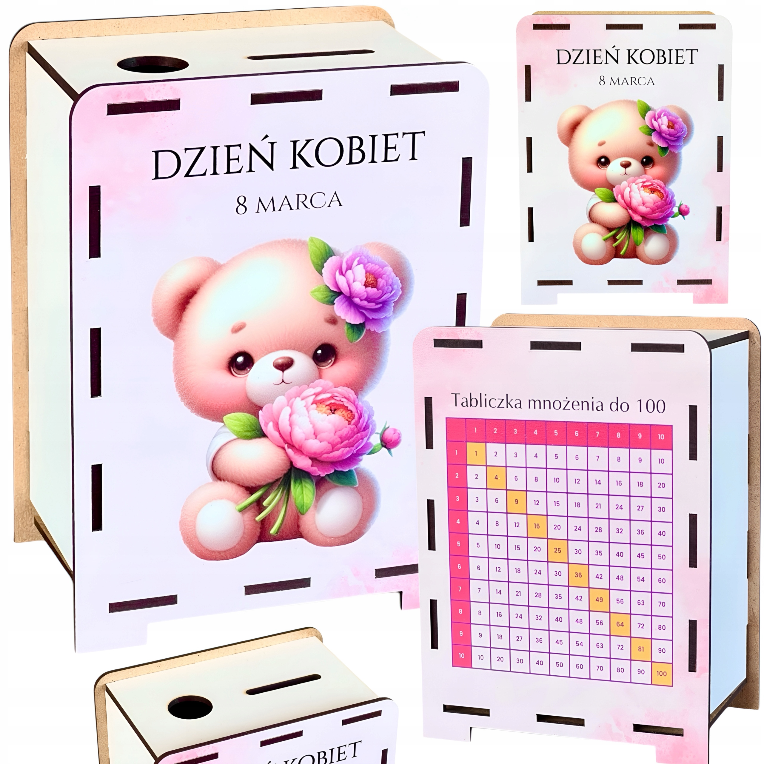 Ajándék Nőnapra, iskolába, gyerekeknek, persely szorzótáblával, dobozban, • Ár, Vélemények - Allegro